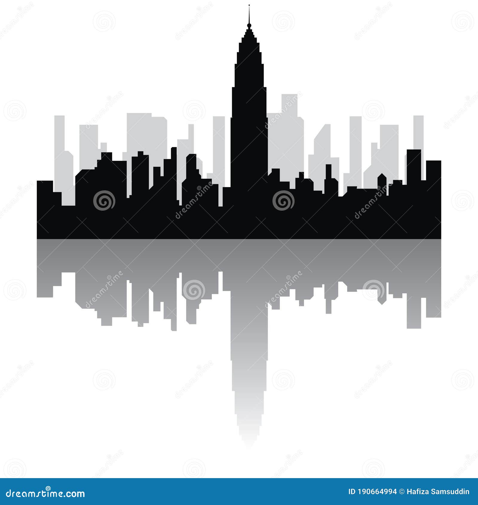 Empire State Building. Vector Illustration Decorative Design Stock ...