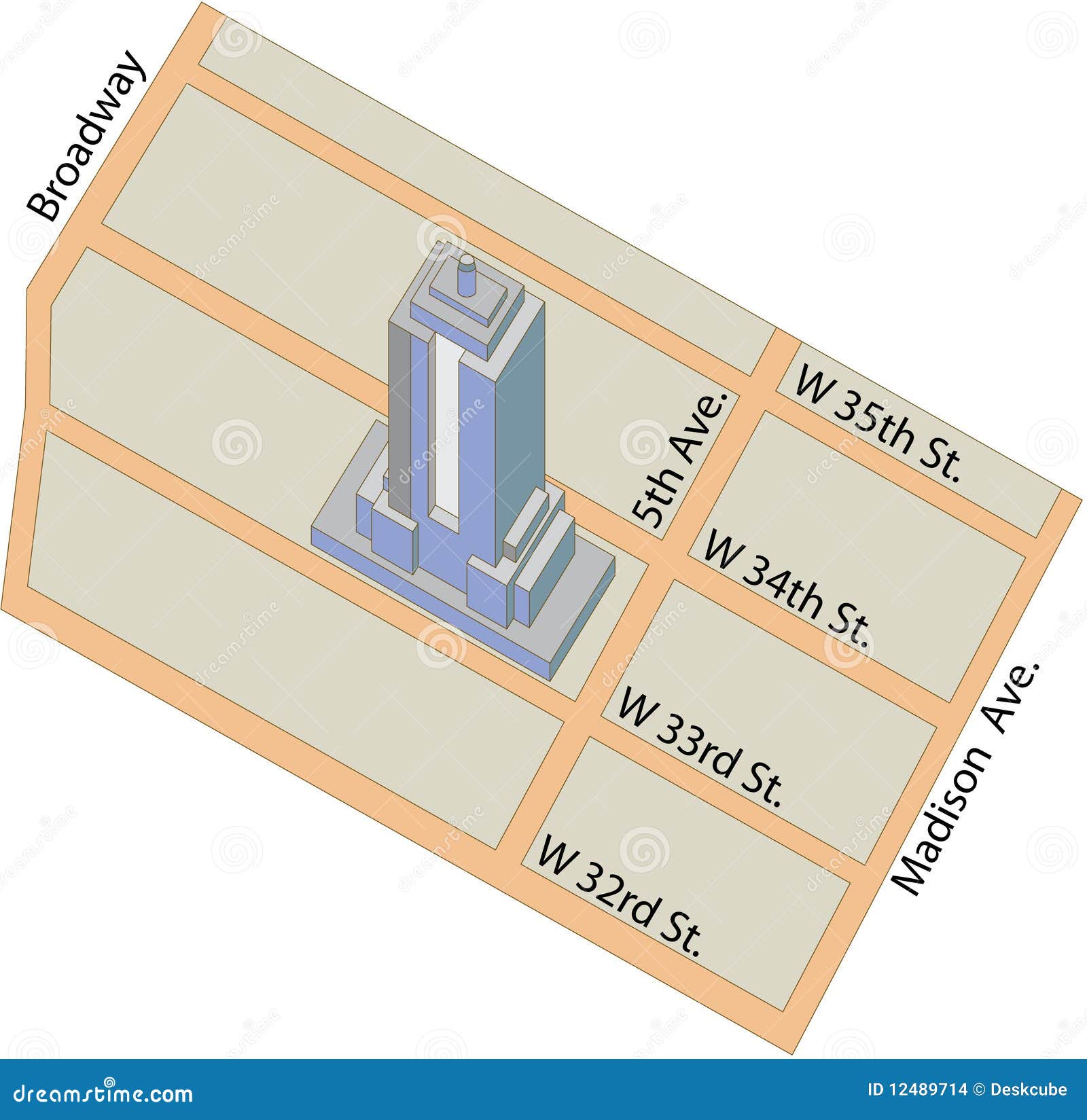 Empire States location stock vector. Illustration of names - 12489714