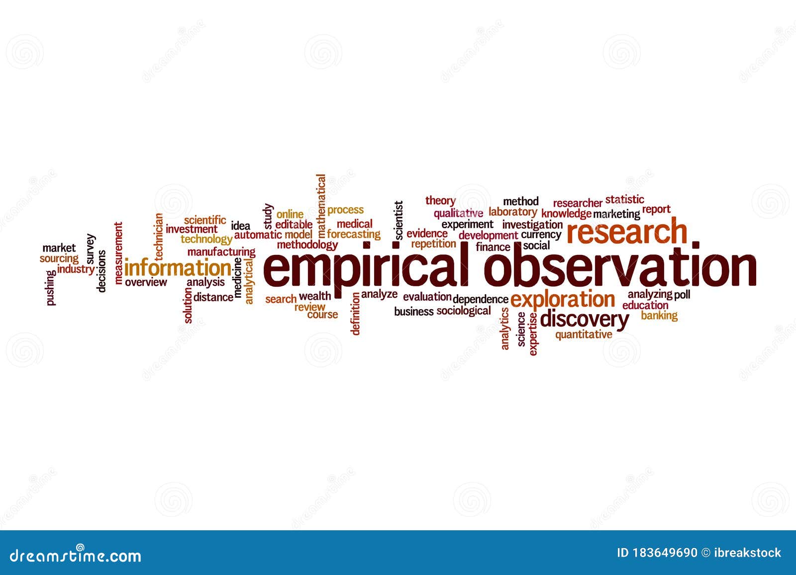 Empirical Observation Cloud Concept Stock Illustration - Illustration ...