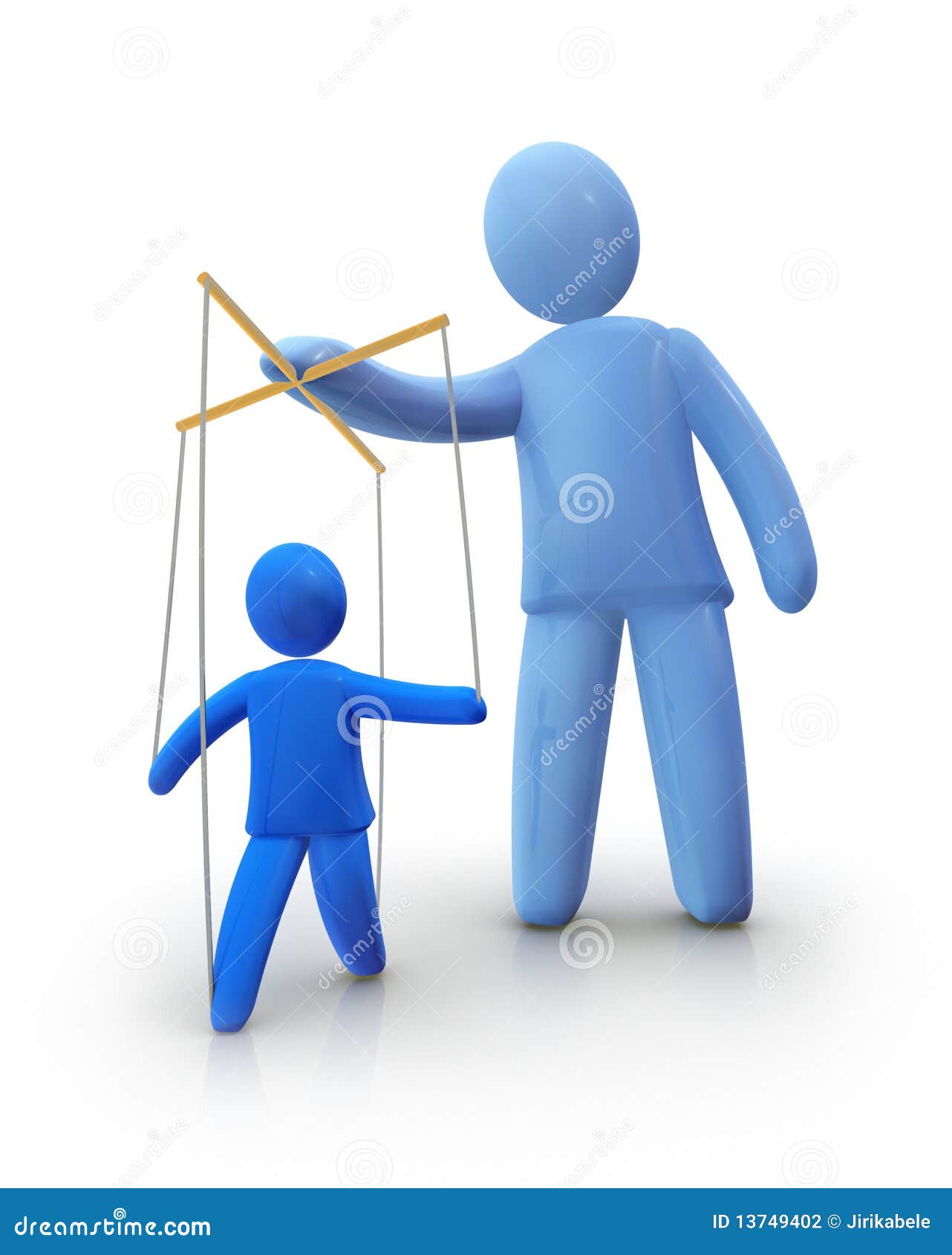 Empleado controlado stock de ilustración. Ilustración de esclavitud ...