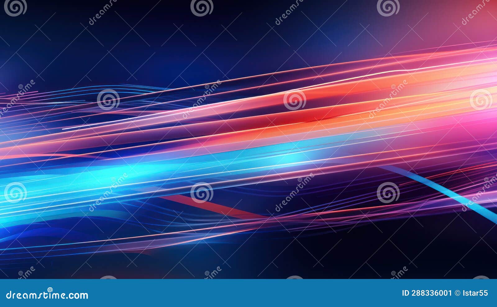 High-Tech Abstraction with Luminous Lines and Swirling Elements in ...