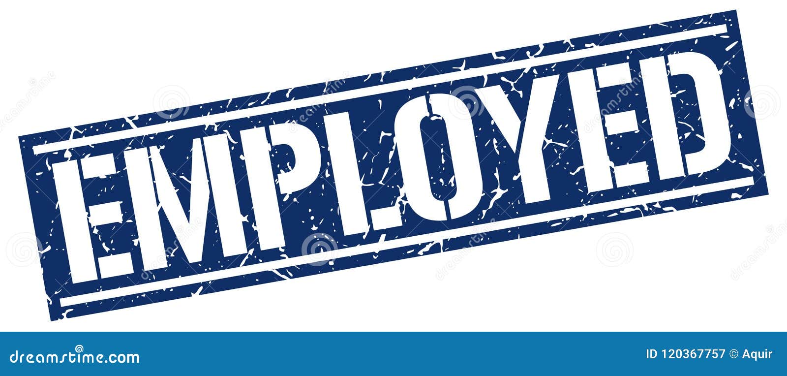 Employed stamp stock vector. Illustration of vintage - 120367757