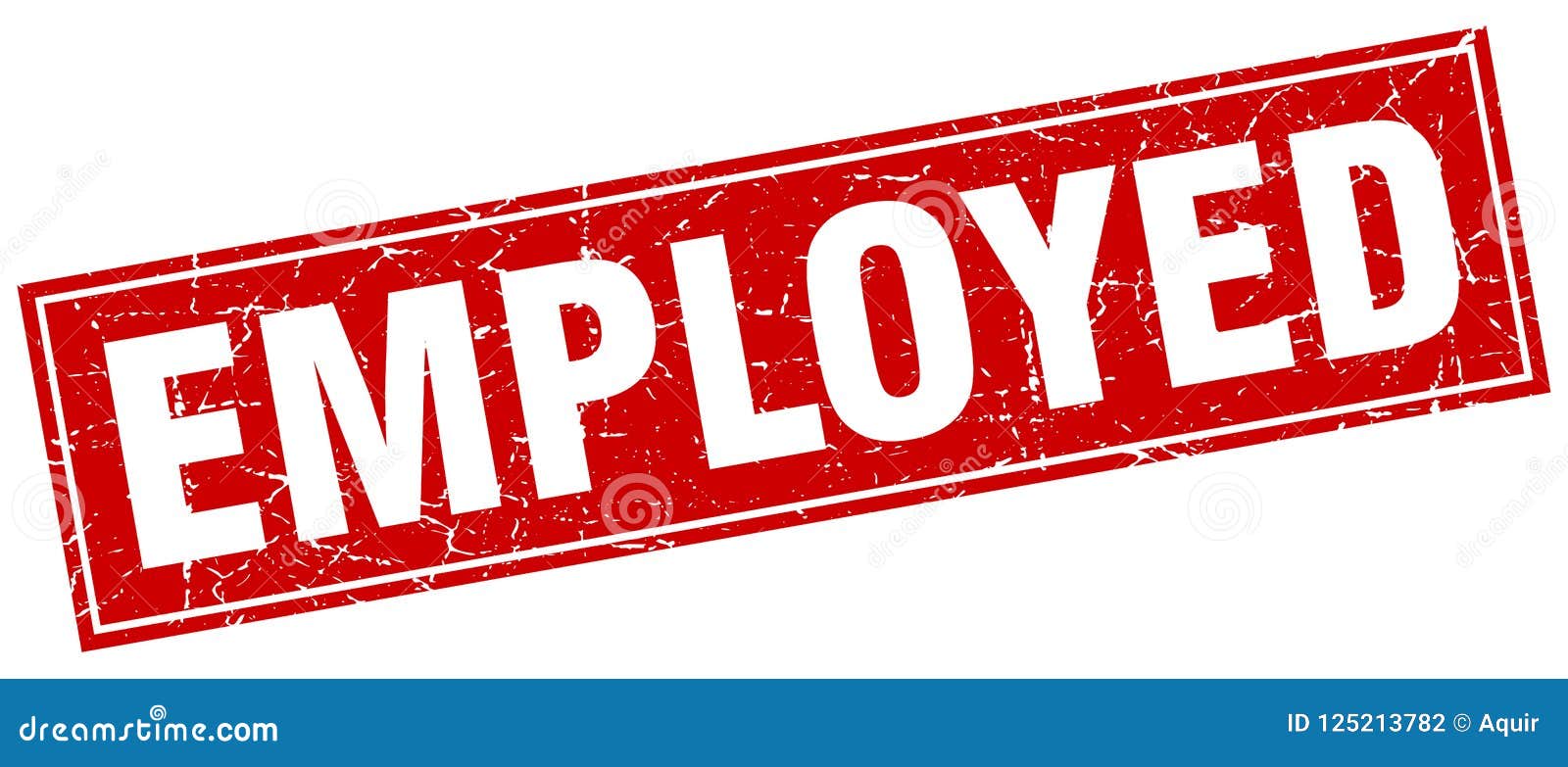 Employed stamp stock vector. Illustration of vector - 125213782