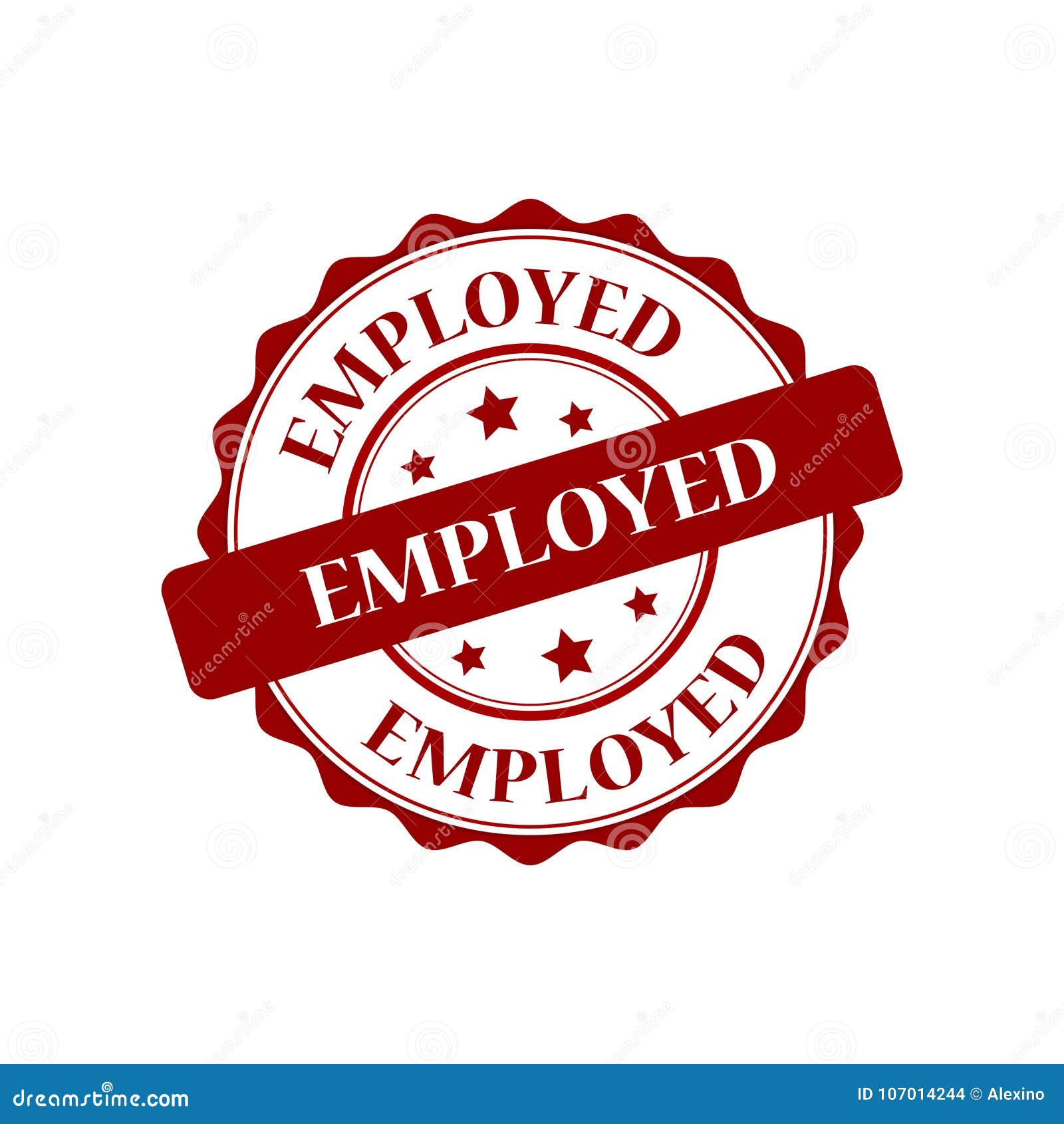 Employed Stamp Illustration Stock Vector - Illustration of round, icon ...