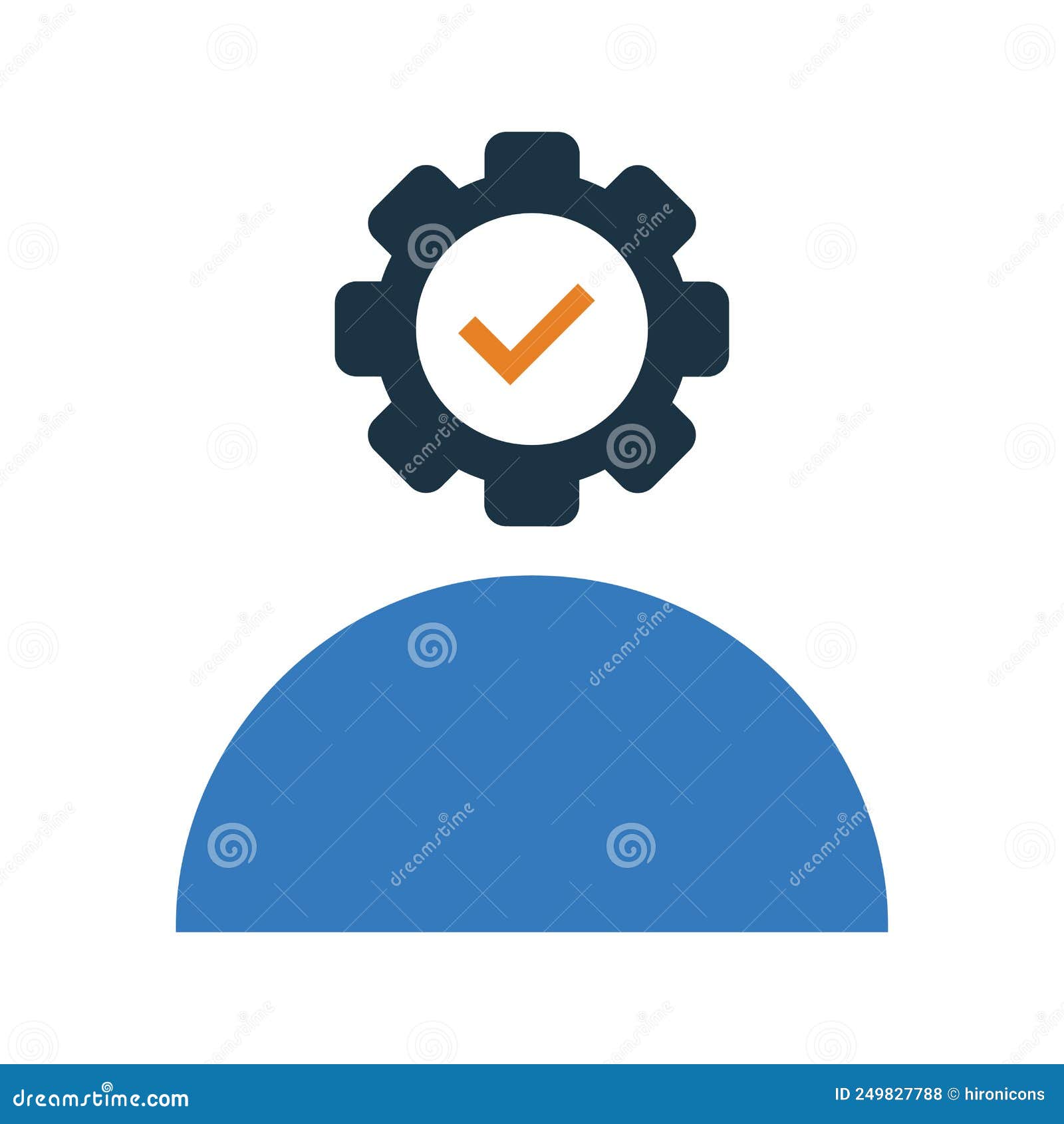 Employee Accepted Icon. Simple Vector Graphics Stock Illustration ...