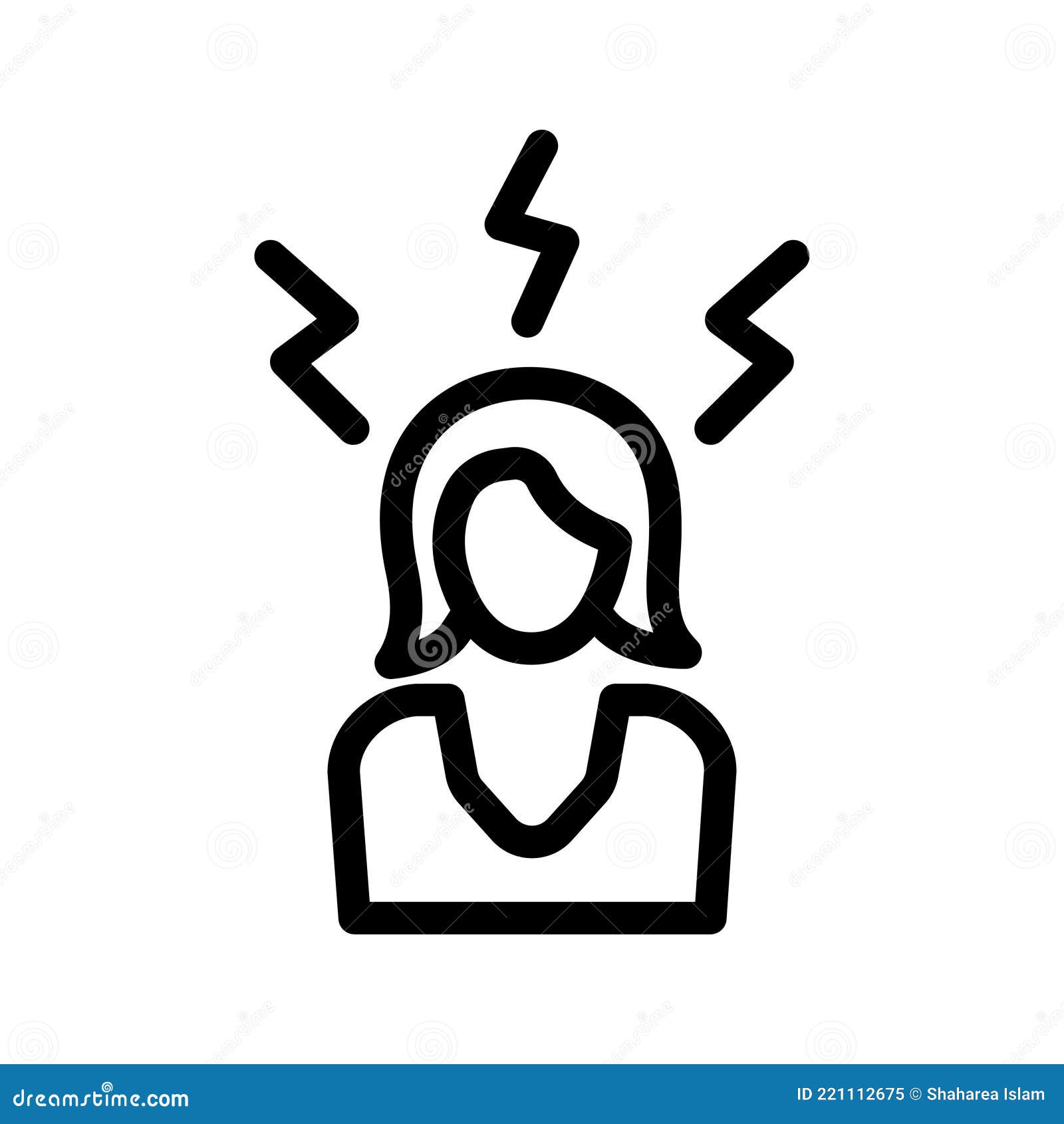 Employee aggression icon stock vector. Illustration of warming - 221112675