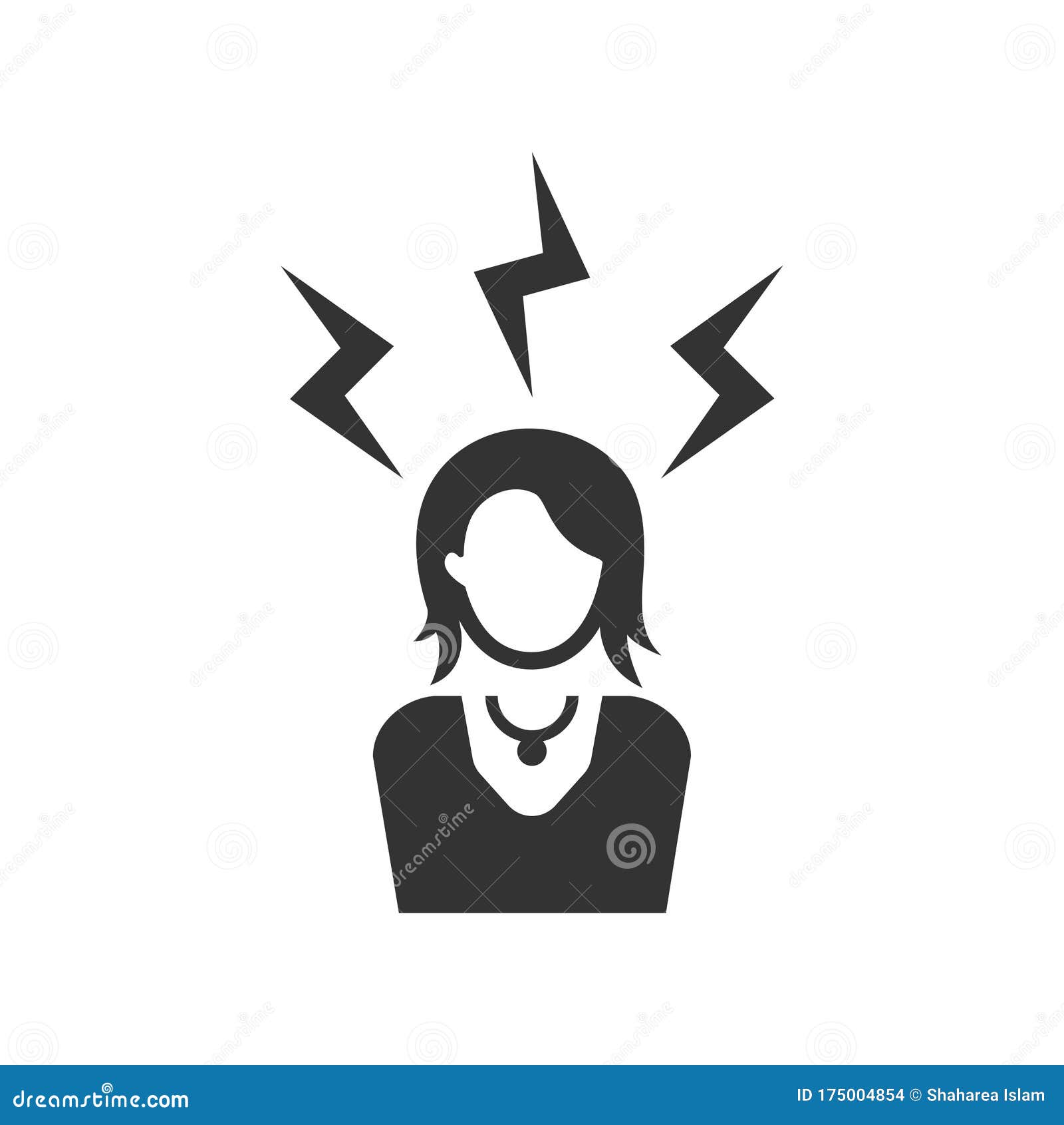 Employee aggression icon stock vector. Illustration of simple - 175004854