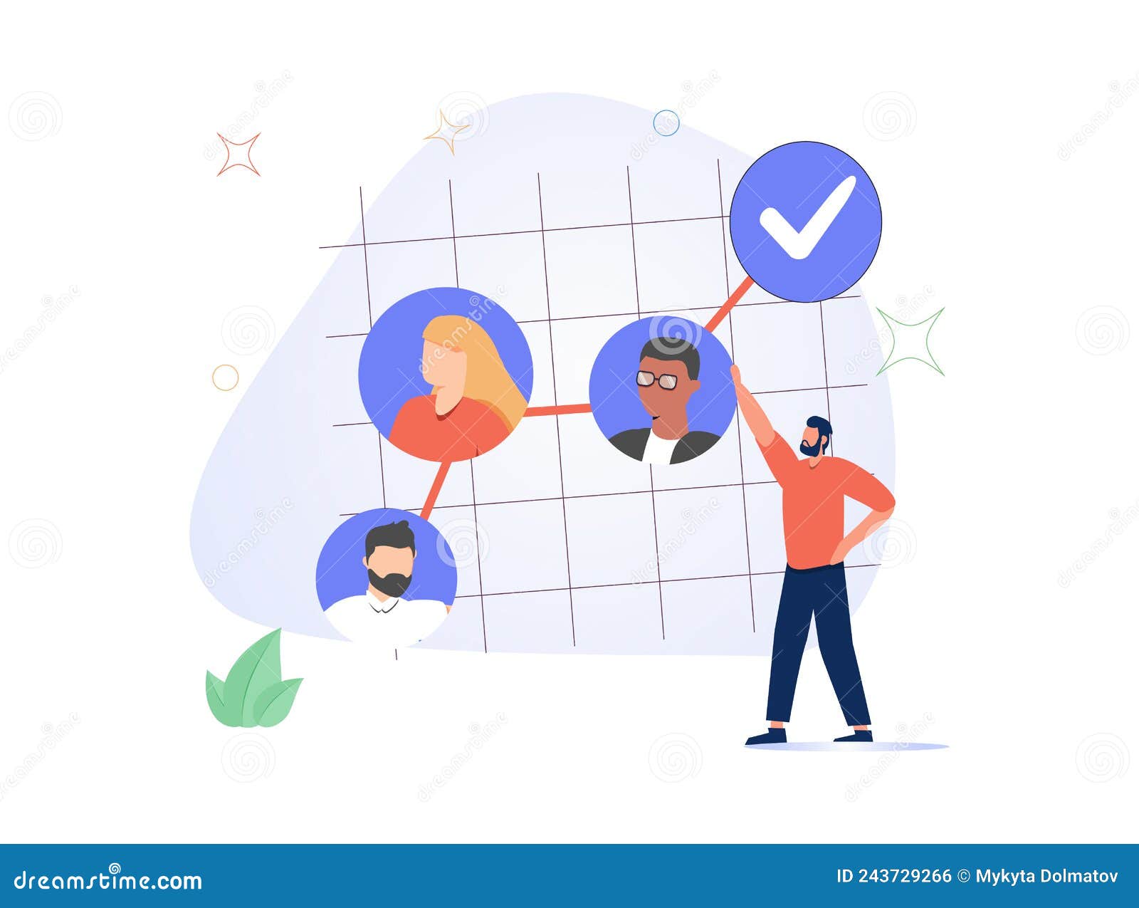 Employee Analytic Comparison with Efficiency Report Tiny Person Concept ...