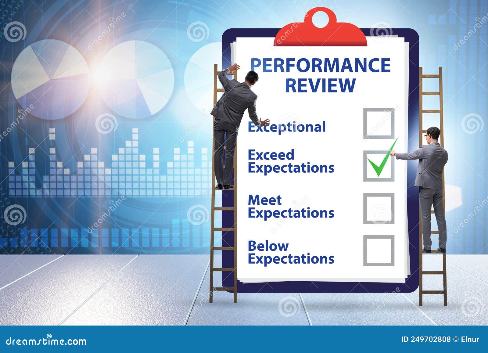 Employee Annual Performance Review Concept Stock Photo - Image of ...