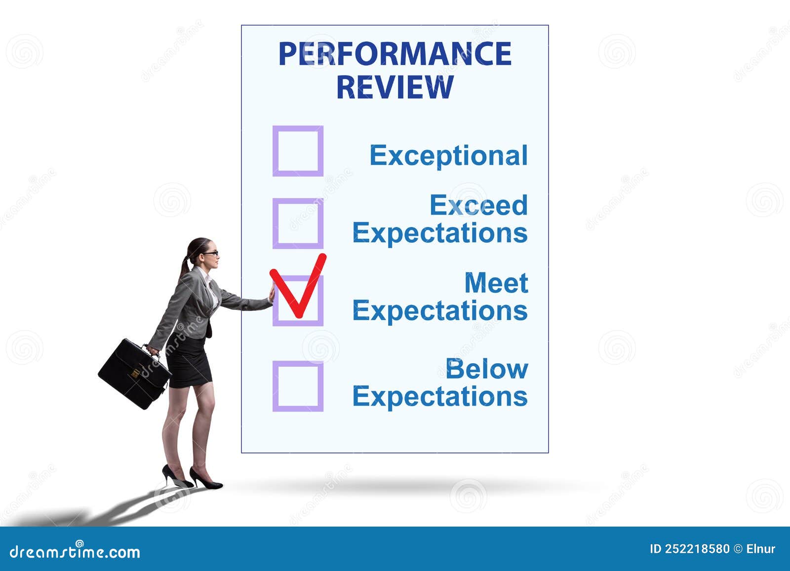 Employee Annual Performance Review Concept Stock Photo - Image of form ...