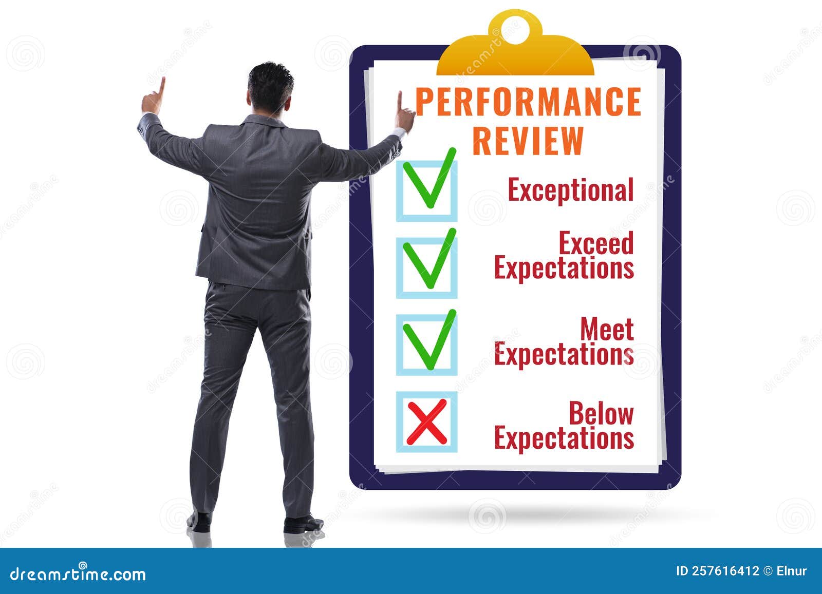 Employee Annual Performance Review Concept Stock Photo - Image of ...