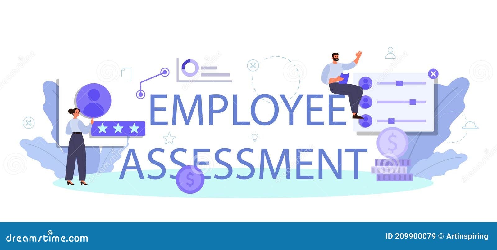Employee Assessment Typographic Header. Employee Evaluation, Testing ...