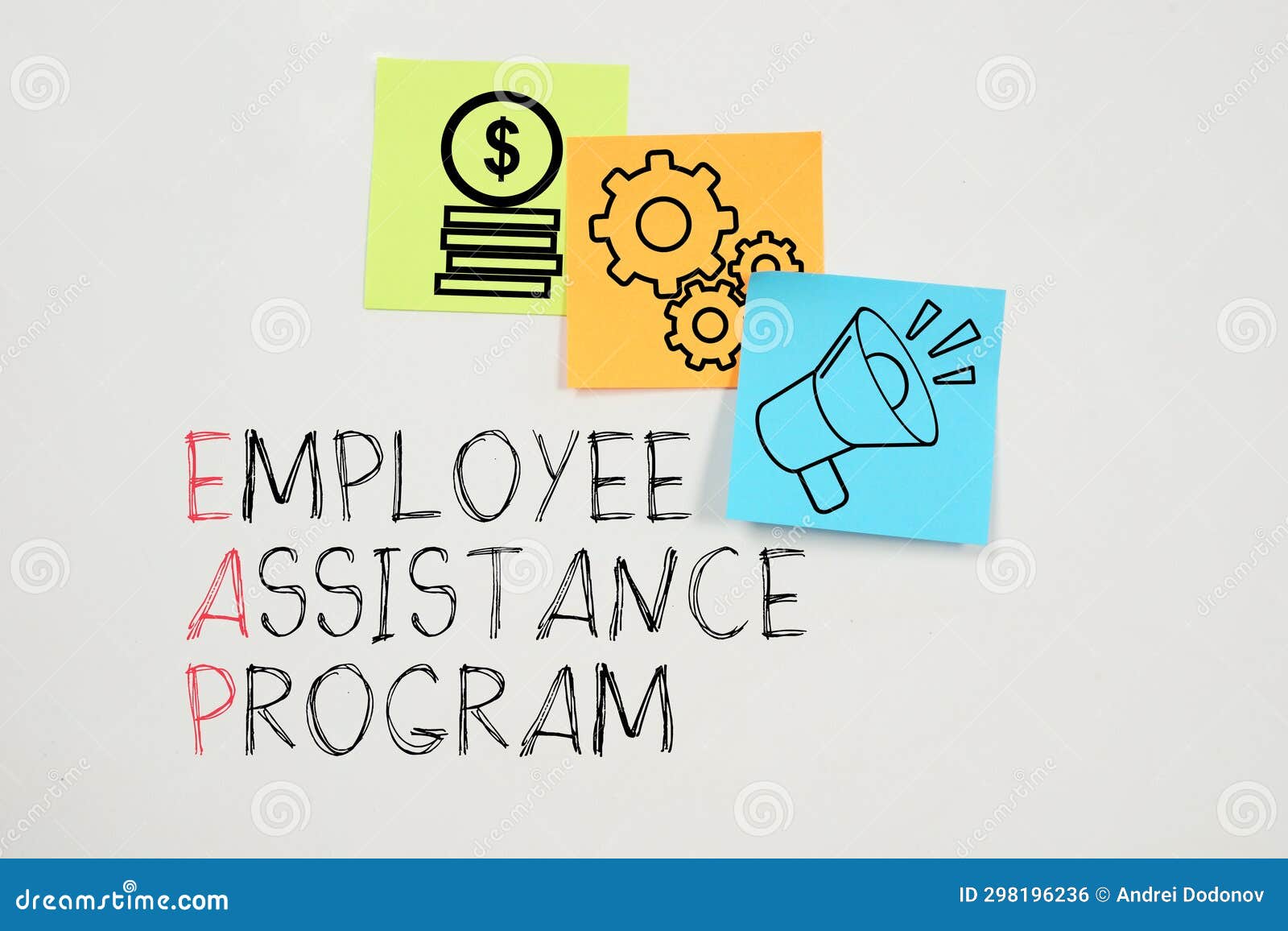 Employee Assistance Program EAP is Shown Using the Text Stock Photo ...