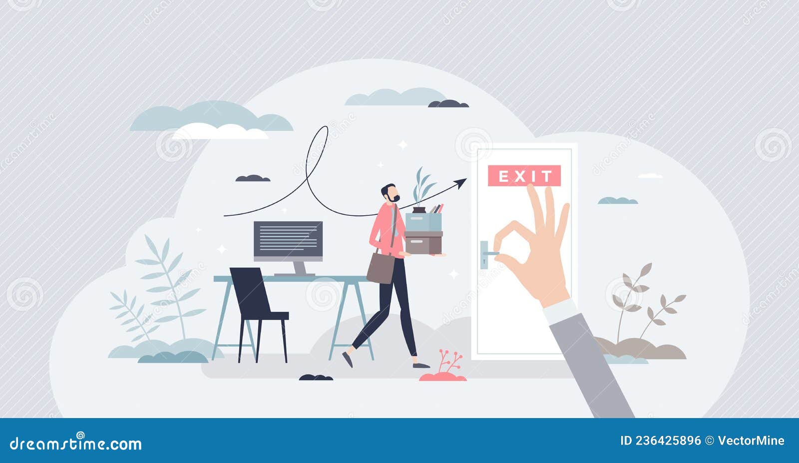 Employee Attrition and Human Resources Staff Changing Tiny Person ...