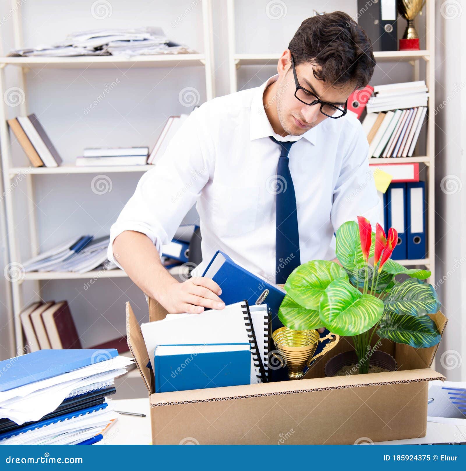 Employee Being Fired from Work Made Redundant Stock Image - Image of ...