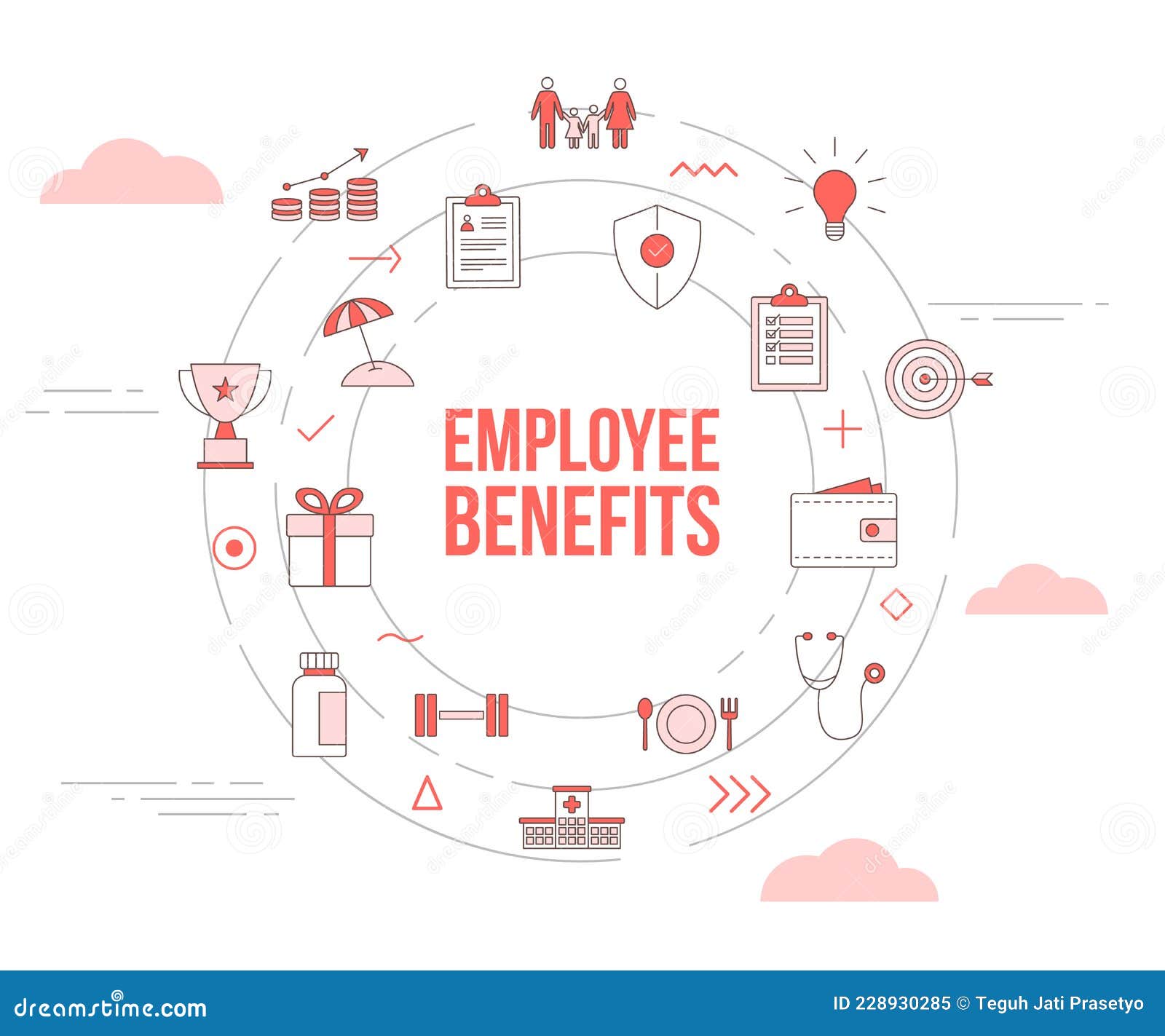 Benefits Concept On Black Background Stock Photo | CartoonDealer.com ...