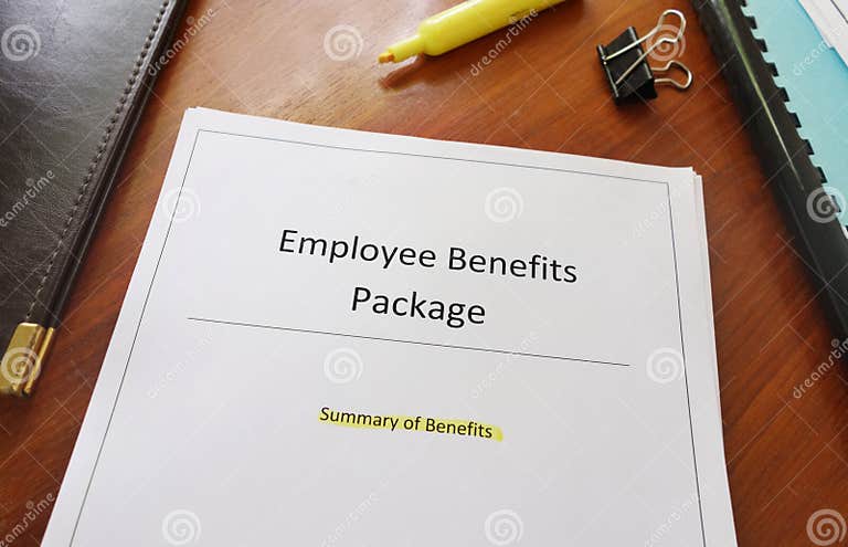 Employee Benefits Package stock photo. Image of employee - 54308444