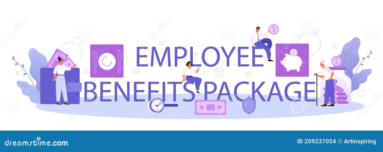 Employee Benefits Package Typographic Header. Compensation ... Employee Benefits Package Typographic Header. Compensation ...