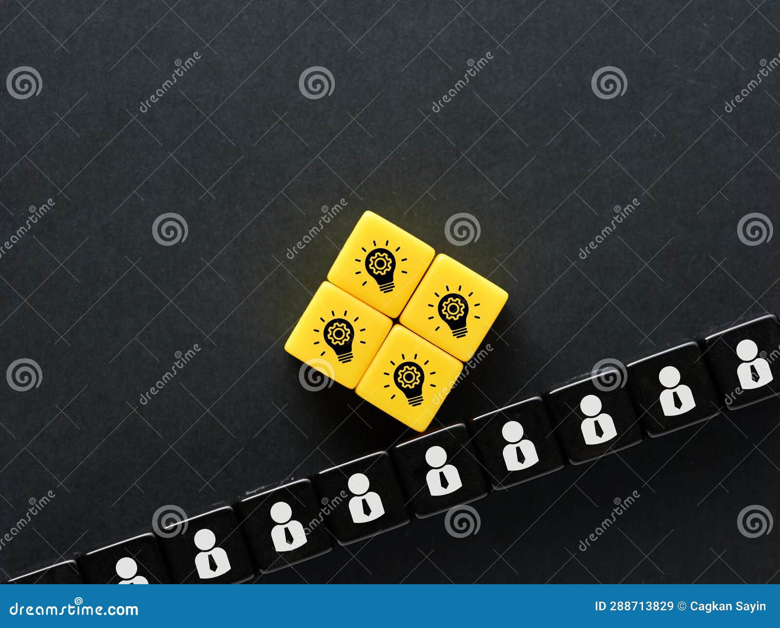 Employee with the Best Creative Ideas. Productive and Creative Team ...