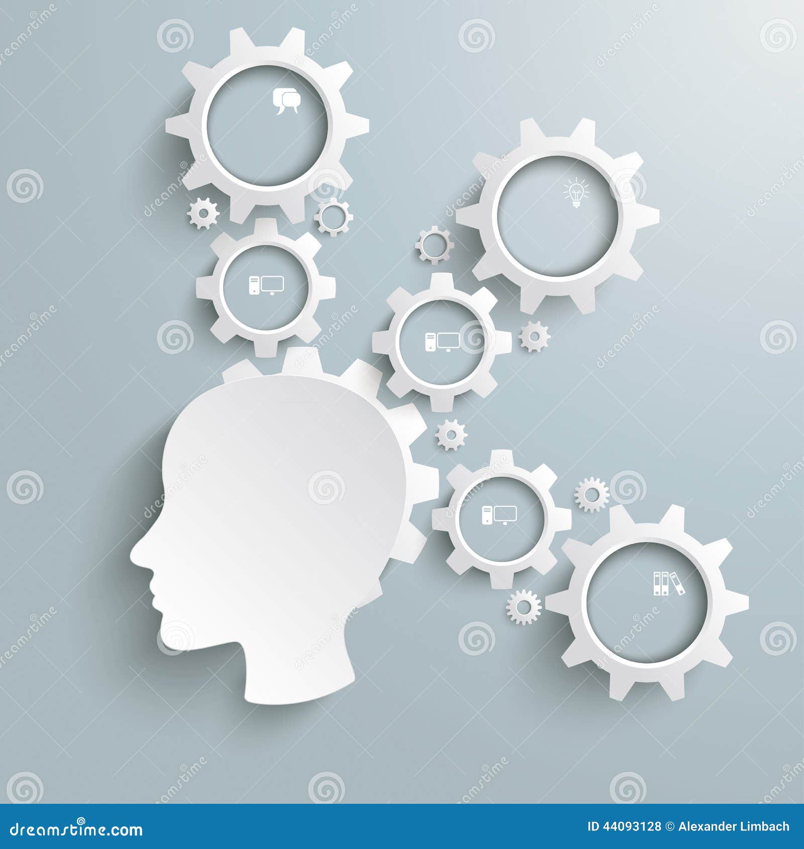 Employee Brain Activity Infographic Stock Vector - Illustration of ...