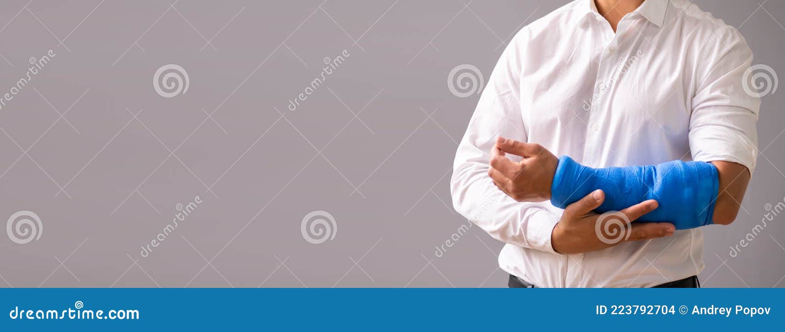 Employee with Broken Arm Accident Injury Stock Photo - Image of plaster ...