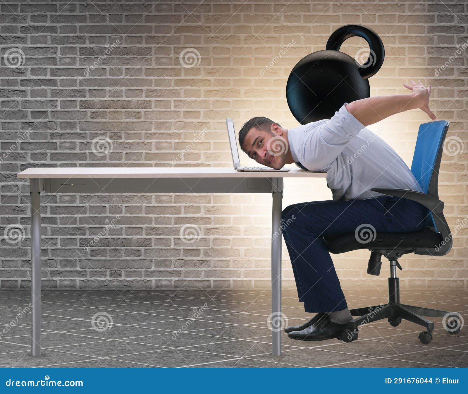 Employee with Burden of Work Stock Photo - Image of difficult, overdue ...