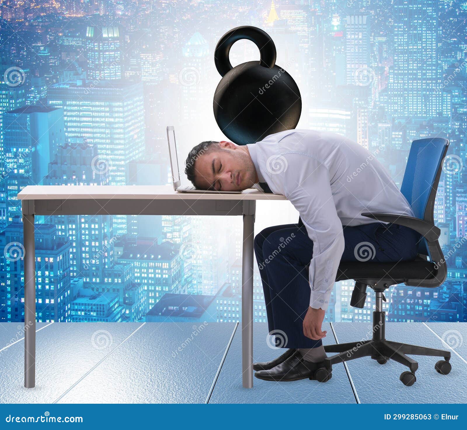 Employee with Burden of Work Stock Image - Image of male, career: 299285063