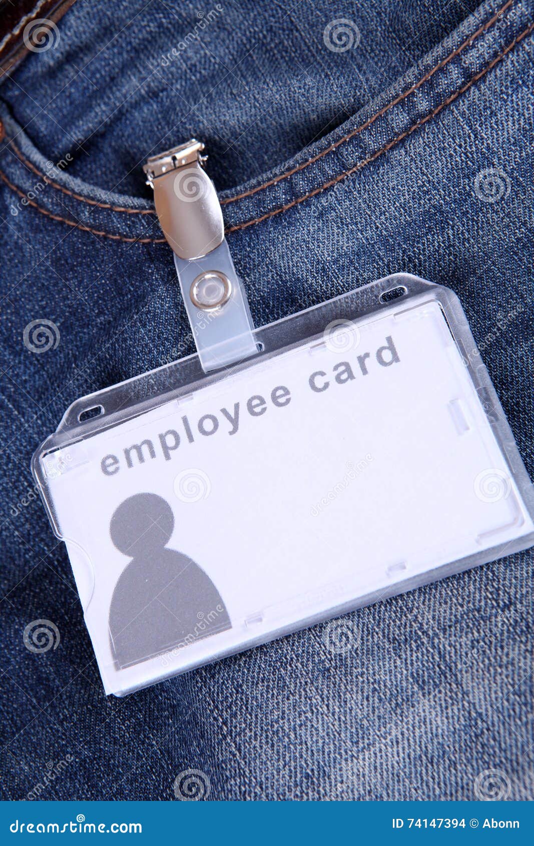 Employee card stock photo. Image of legitimize, user - 74147394