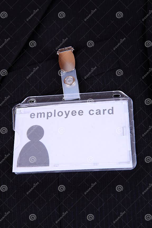 Employee card stock photo. Image of identity, identification - 74147980