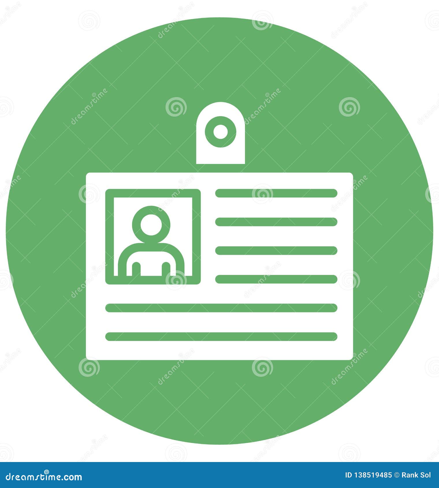Employee Card Isolated Vector Icon that Can Be Easily Modified or Edit ...