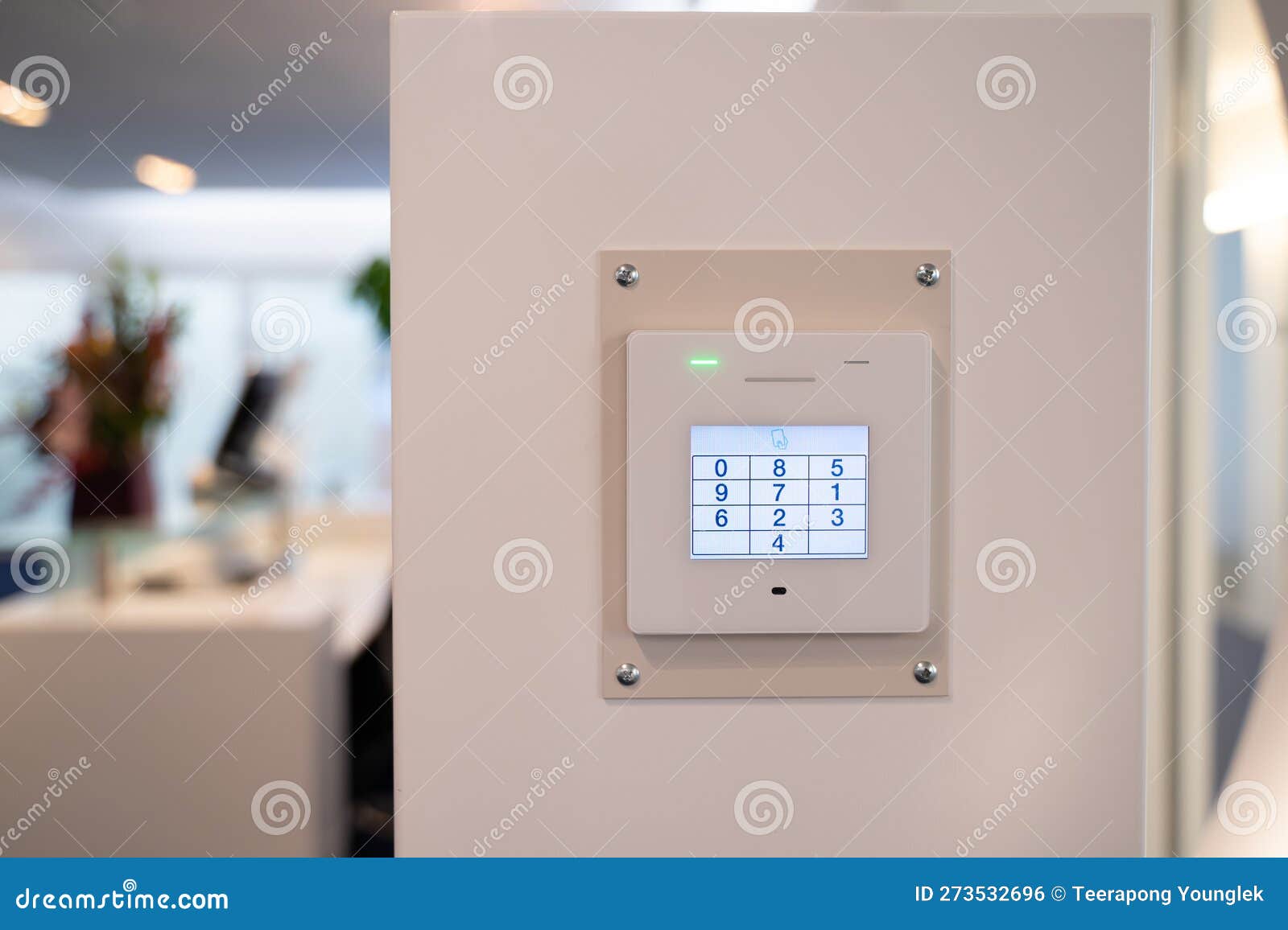 Employee Card Scanner before Entering the Office, Office Stock Photo ...
