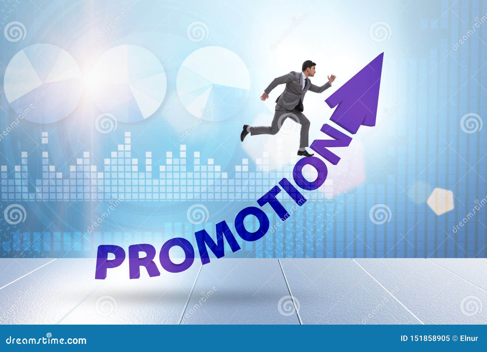 Employee in Career Promotion Concept Stock Image - Image of manager ...