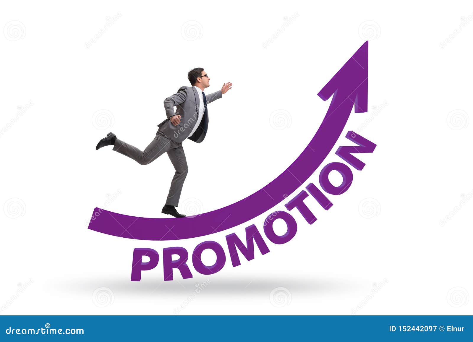 Employee in Career Promotion Concept Stock Image - Image of graphic ...