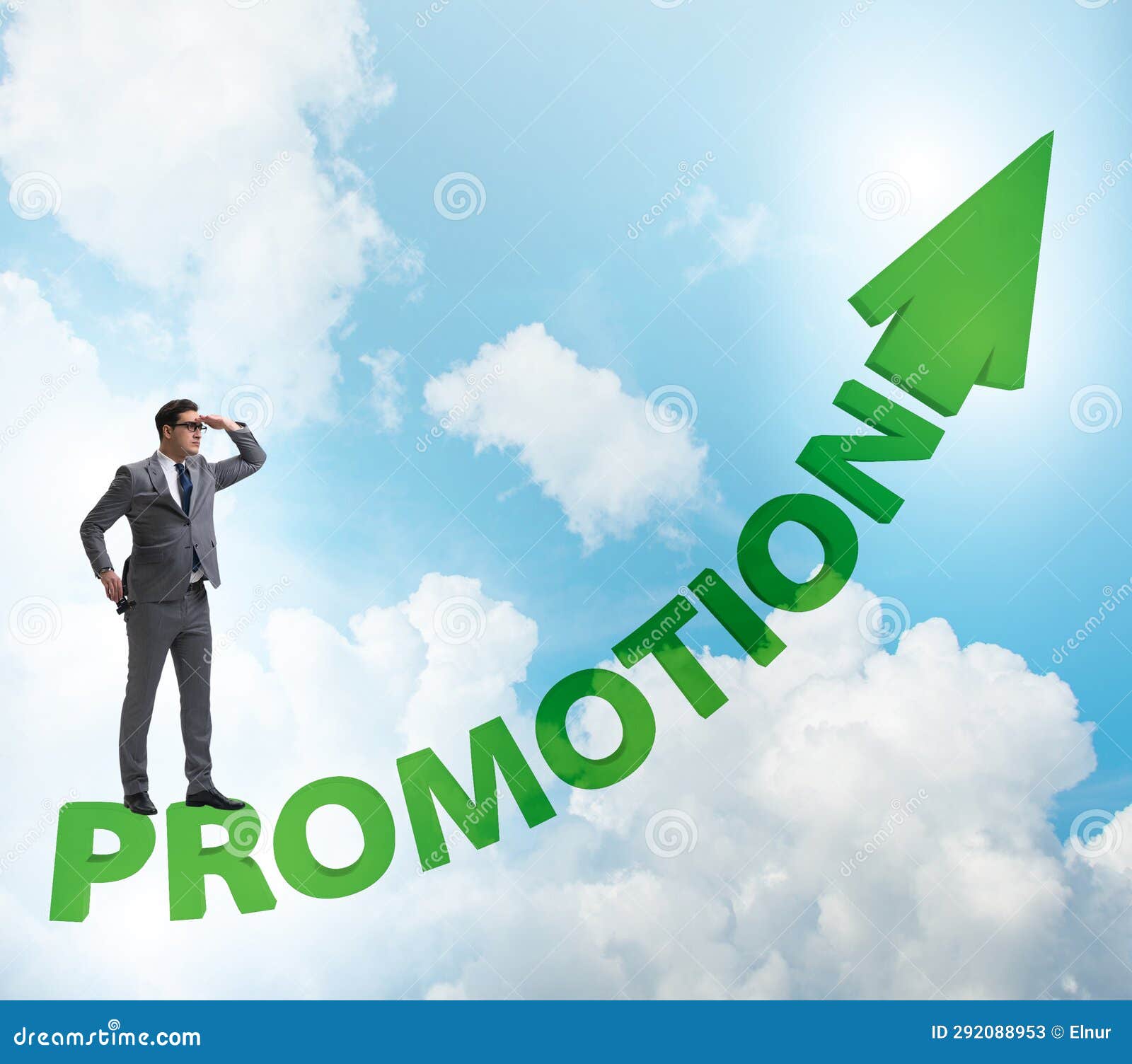 Employee in Career Promotion Concept Stock Image - Image of manager ...