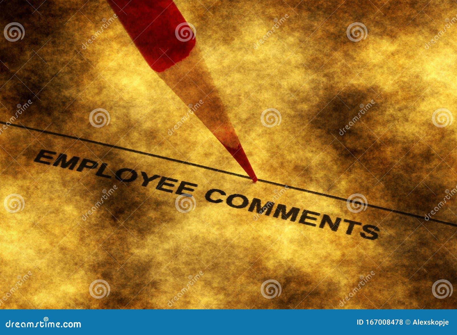 Employee Comments Grunge Concept Stock Photo - Image of survey, paper ...