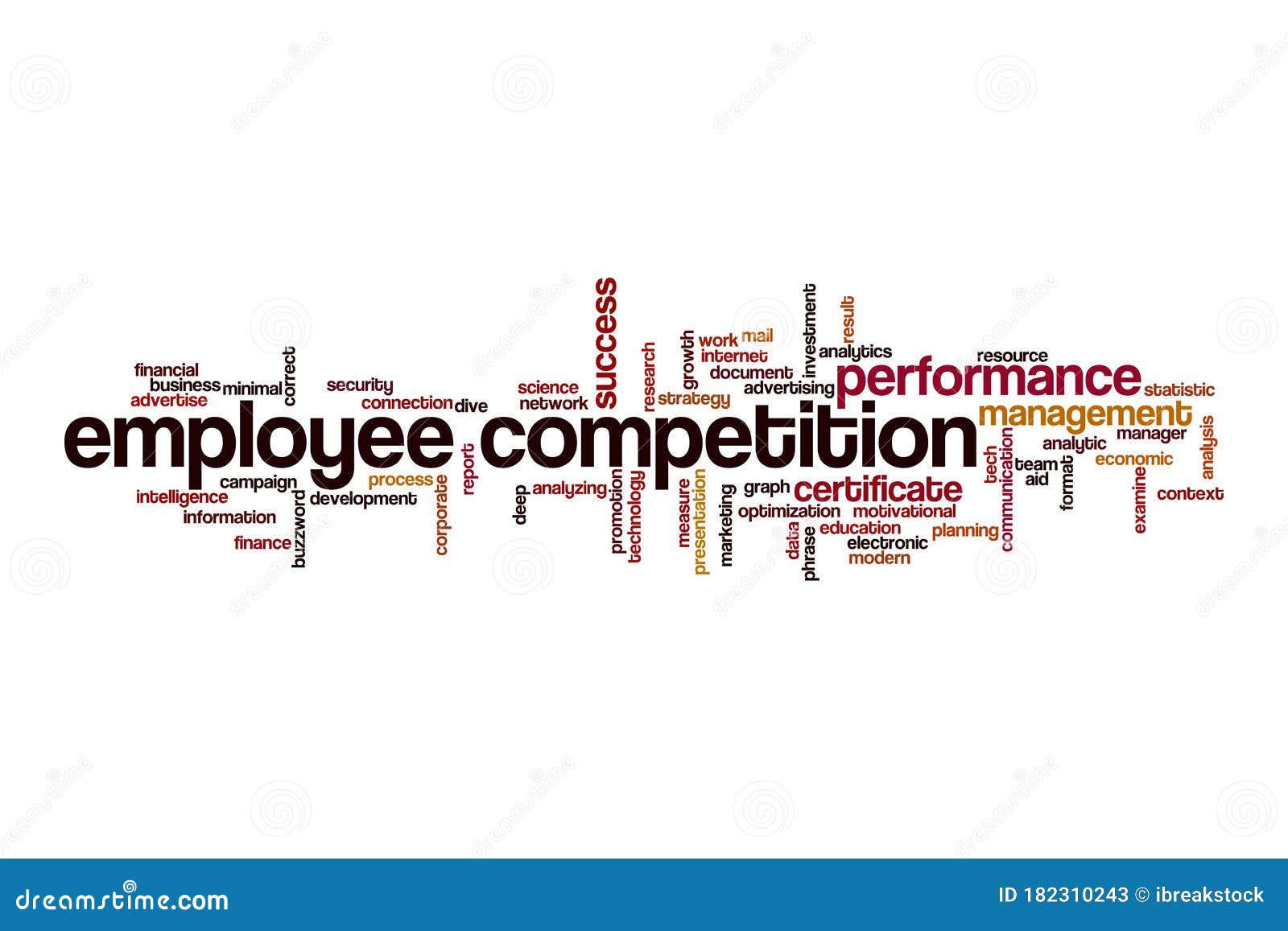 Employee Competition Word Cloud Concept Stock Illustration ...