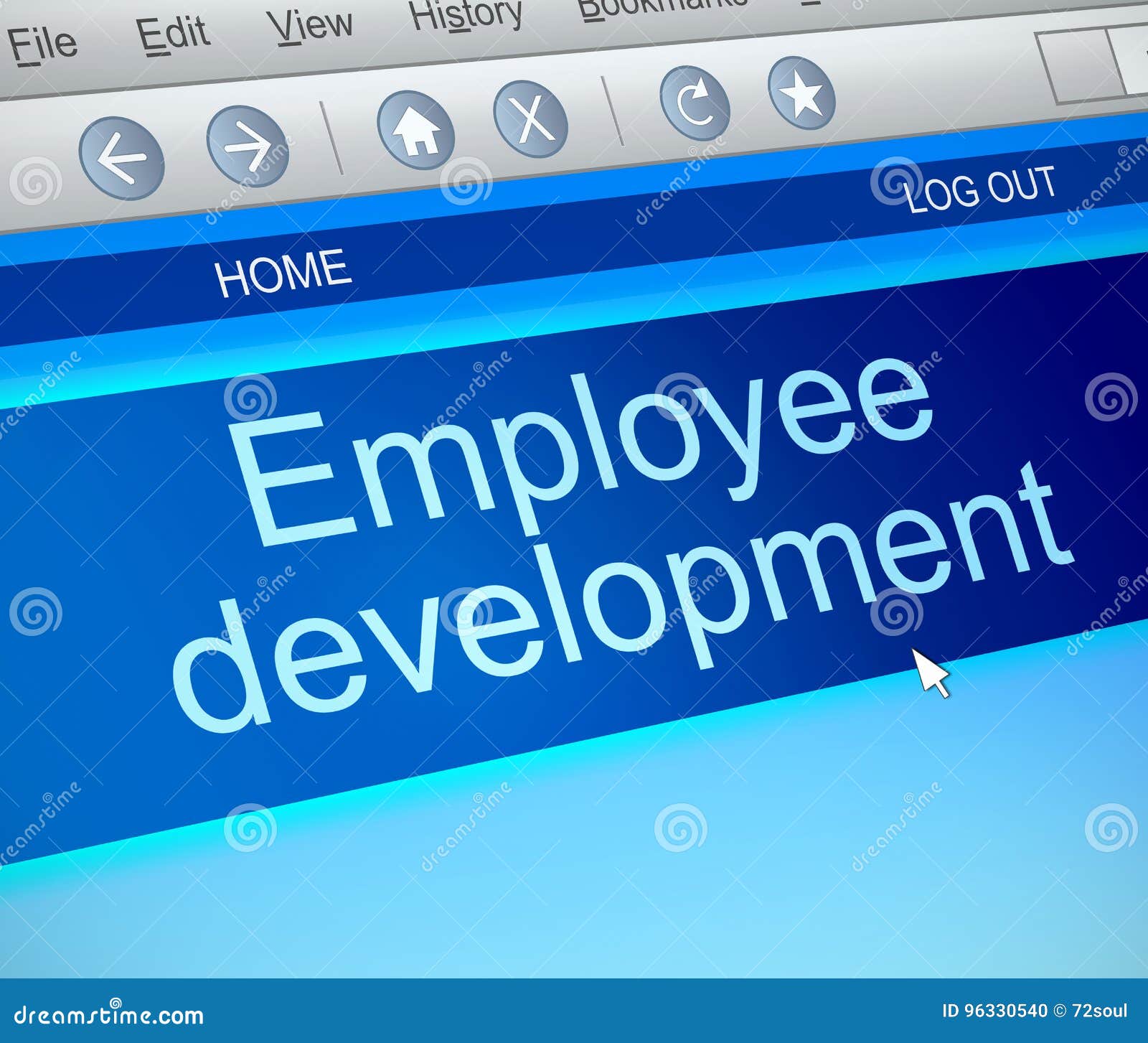 Employee Development Concept. Stock Illustration - Illustration of ...
