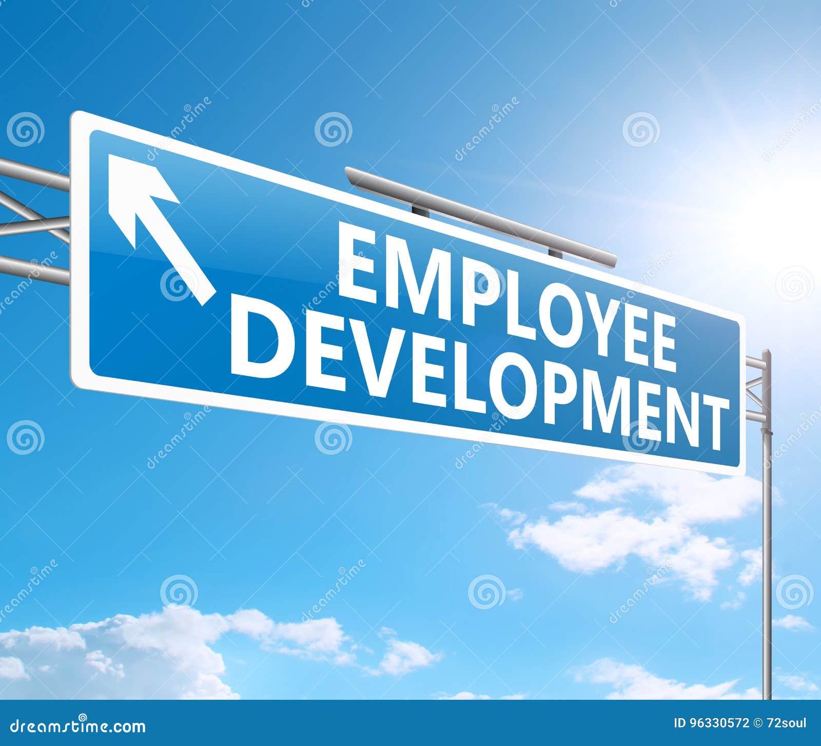 Employee Development Concept. Stock Illustration - Illustration of ...