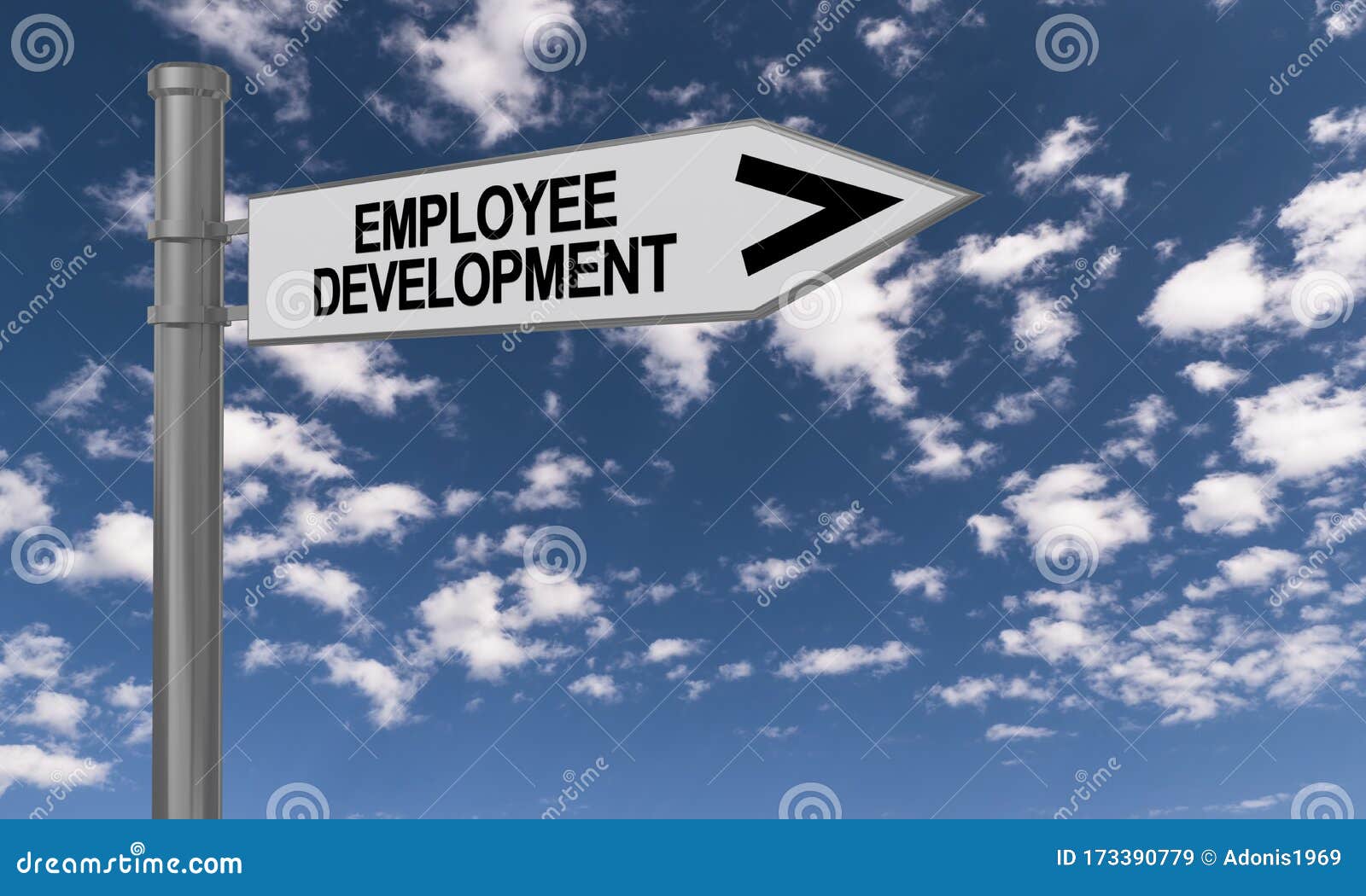 Employee Development Traffic Sign Stock Image - Image of goal, meeting ...