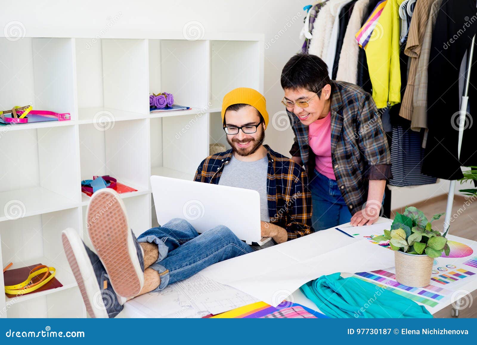 Employee Discussing Something with His Boss Stock Image - Image of work ...