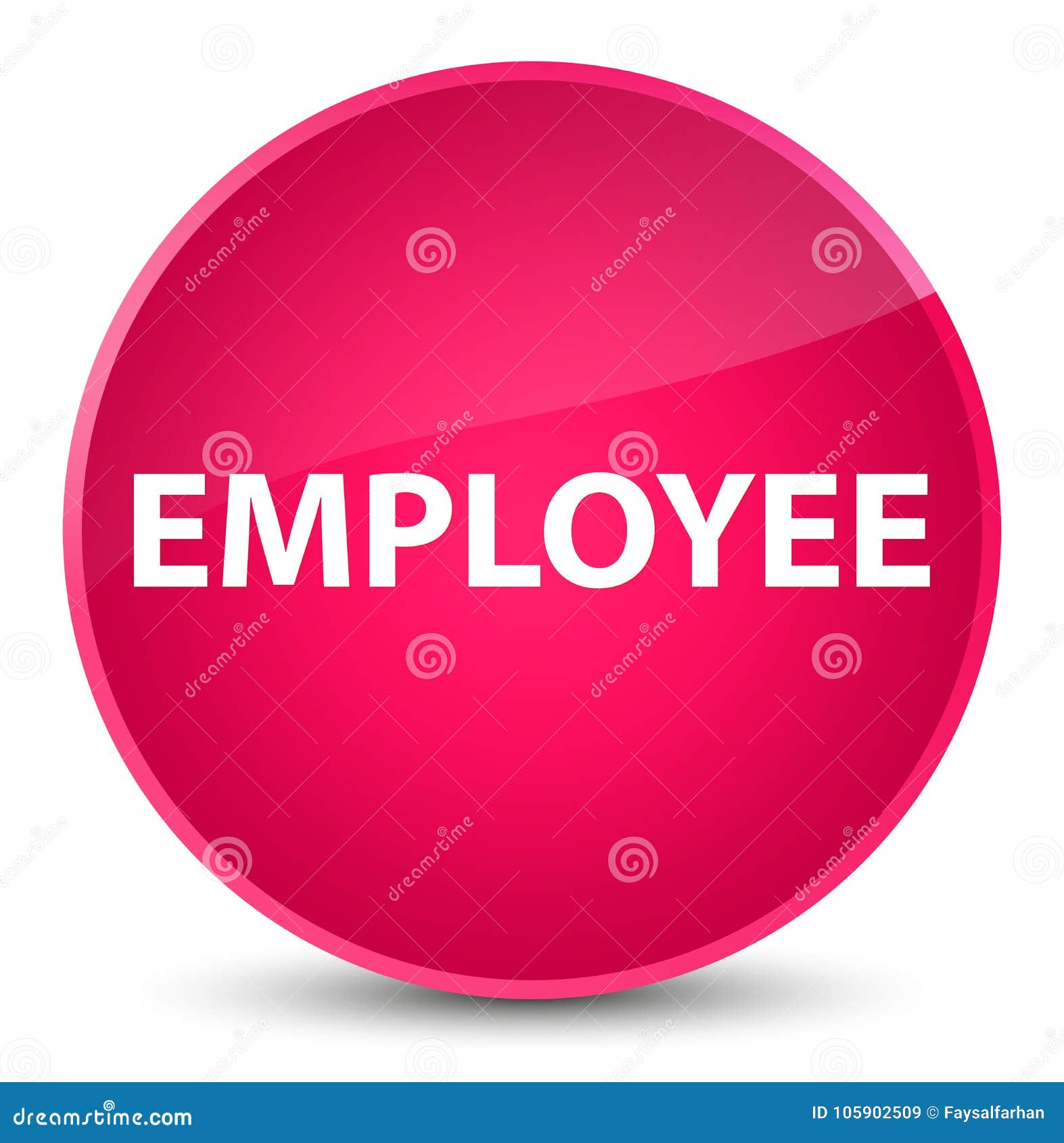 Employee Elegant Pink Round Button Stock Illustration - Illustration of ...