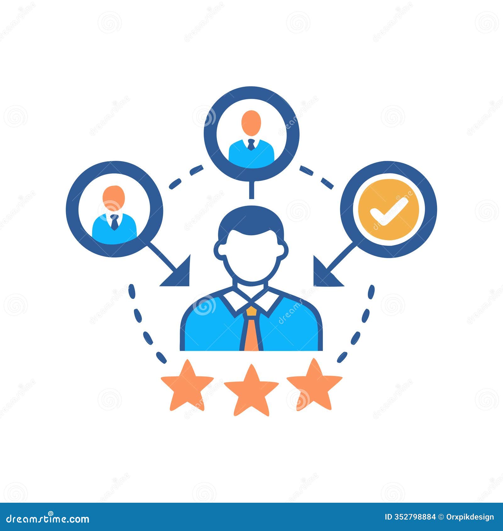 Employee Engagement Icon for Workforce Management Stock Vector ...