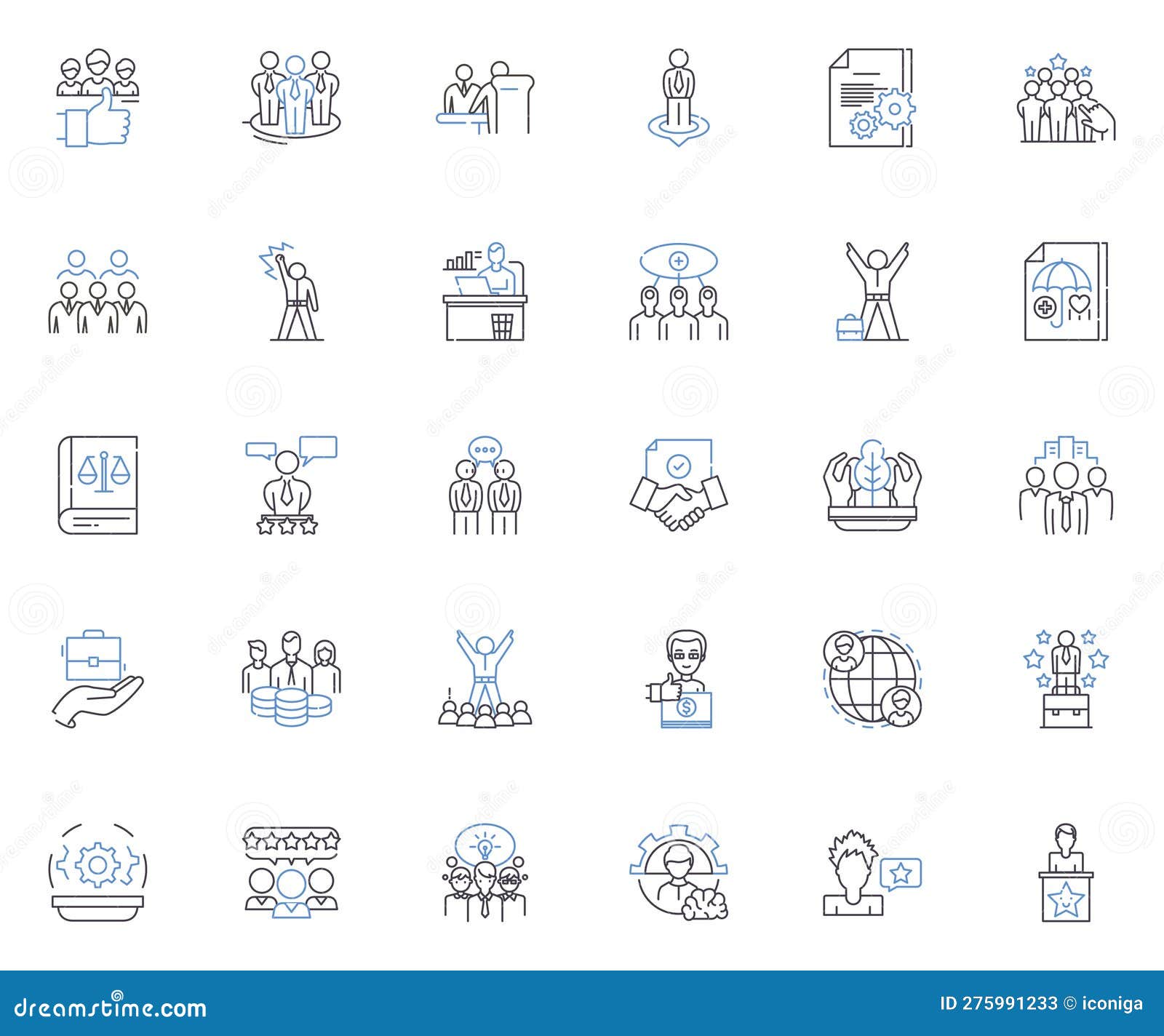 Employee Involvement Symbol With Employees In Working Process Cartoon ...