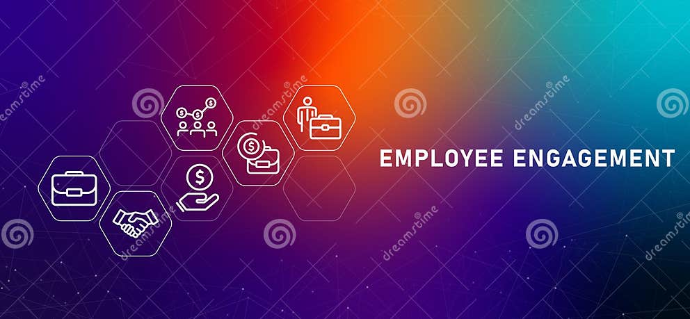 Employee Engagement Strategy Gradient Header Workplace Staff ...