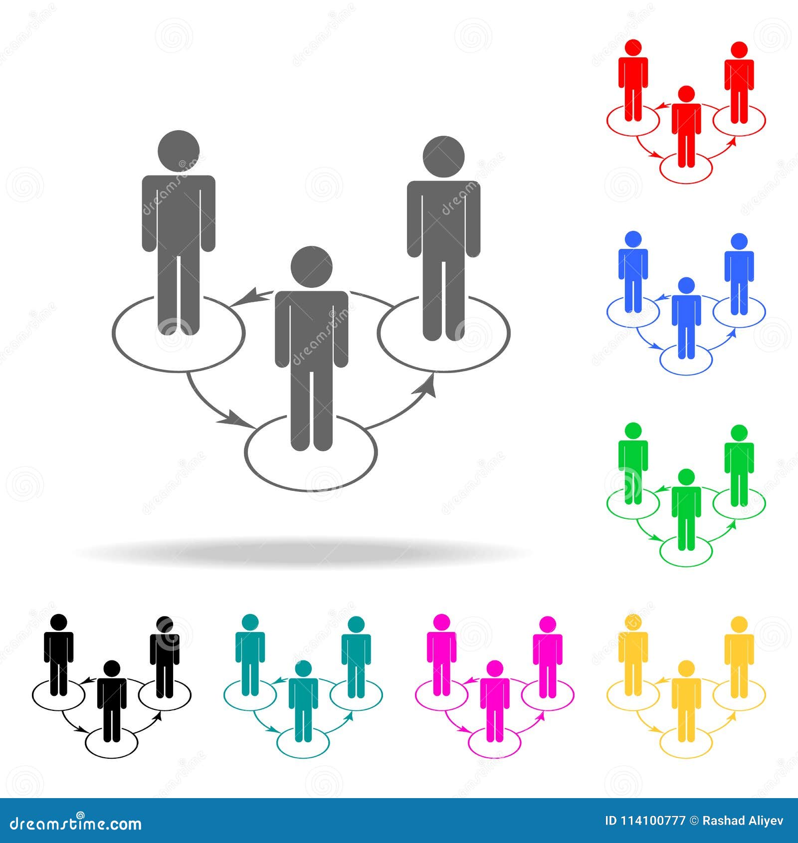 Employee Exchange Icon. Elements of Teamwork Multi Colored Icons ...