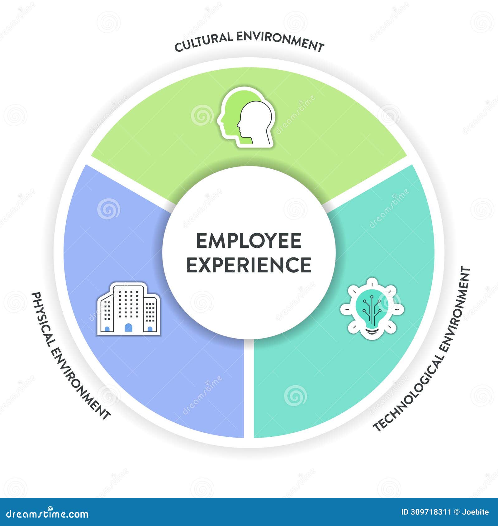 Employee Experience Environments Strategy Framework Infographic Diagram ...