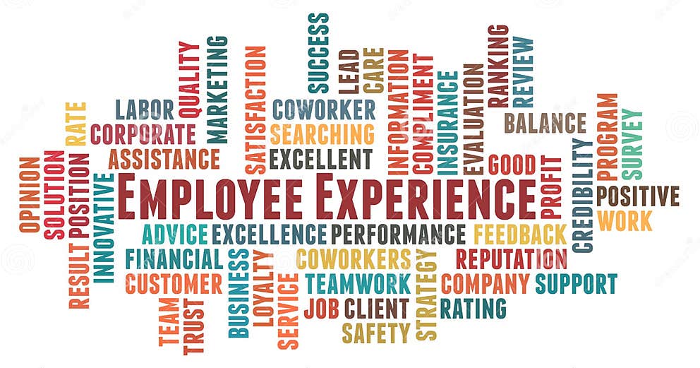 Employee Experience Word Cloud Concept Stock Illustration ...
