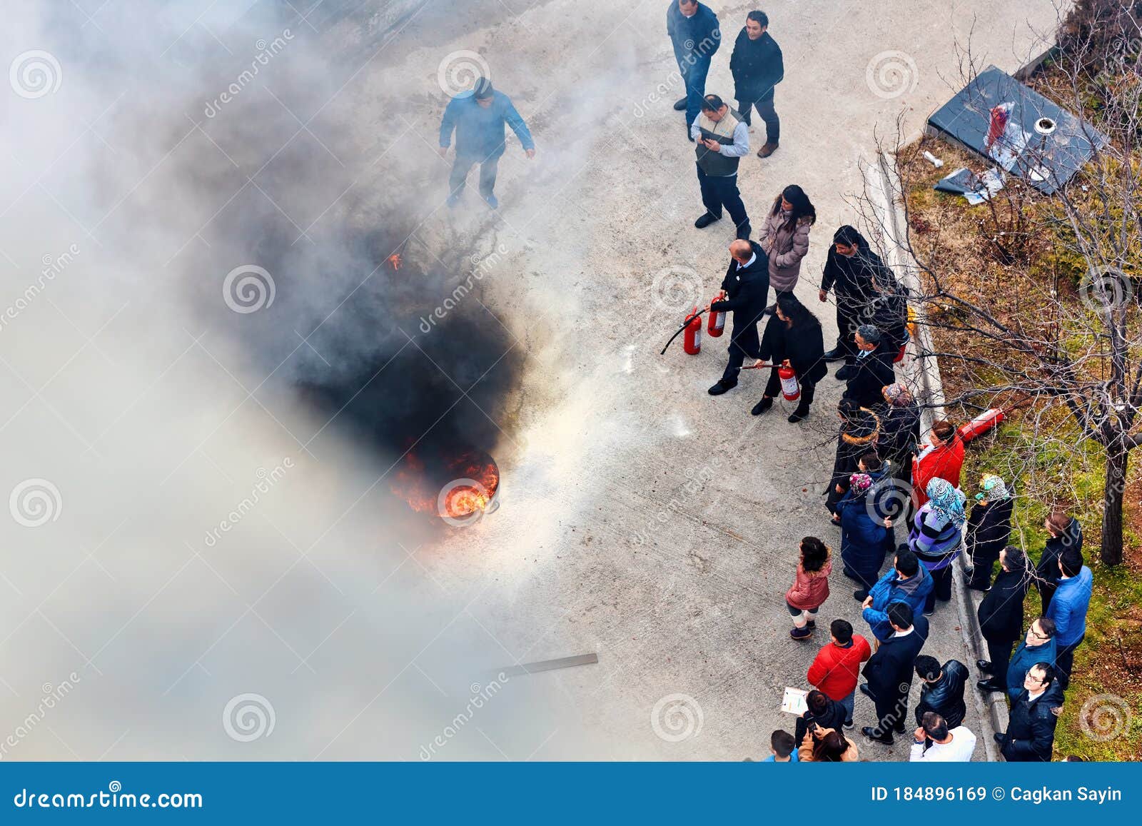 Employee Fire Safety Training With Fire Extinguishers In Ankara, Turkey ...