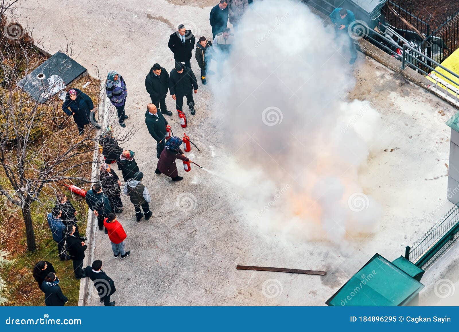 Employee Fire Safety Training with Fire Extinguishers in Ankara, Turkey ...