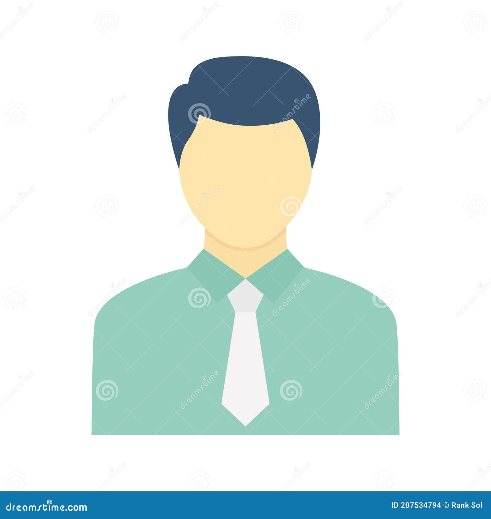 Employee Flat Vector Icon Which Can Easily Modify or Edit Stock Vector ...